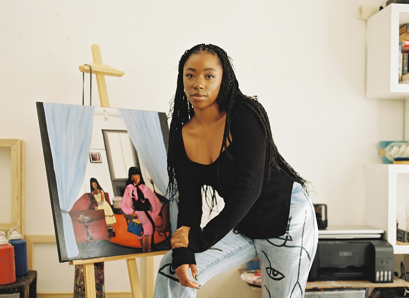 Cinthia Sifa Mulanga: A Journey of Expression through Painting and Collage in Contemporary Art