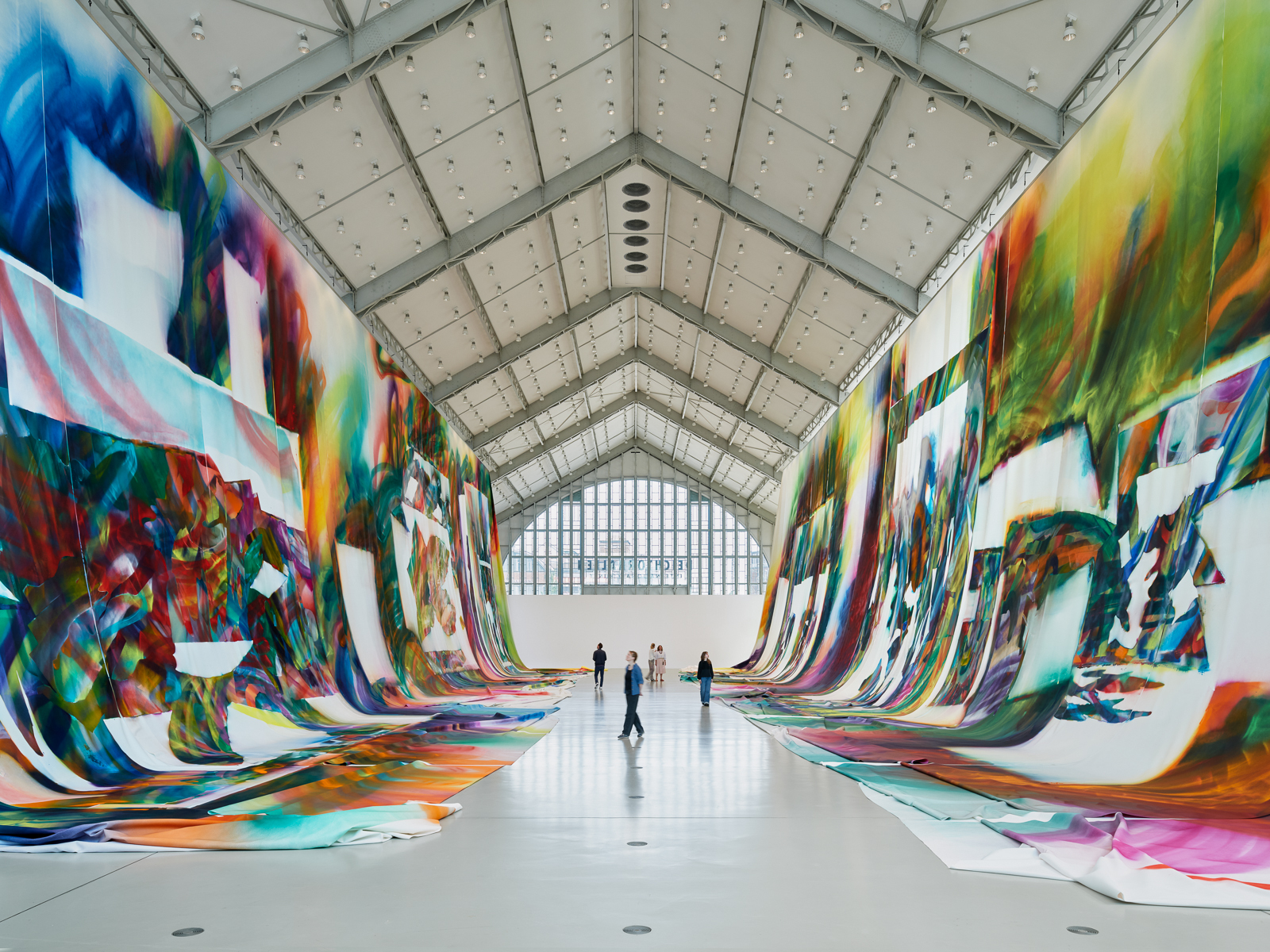 Katharina Grosse’s Monumental Colorscape Takes Over Deichtorhallen, Hamburg